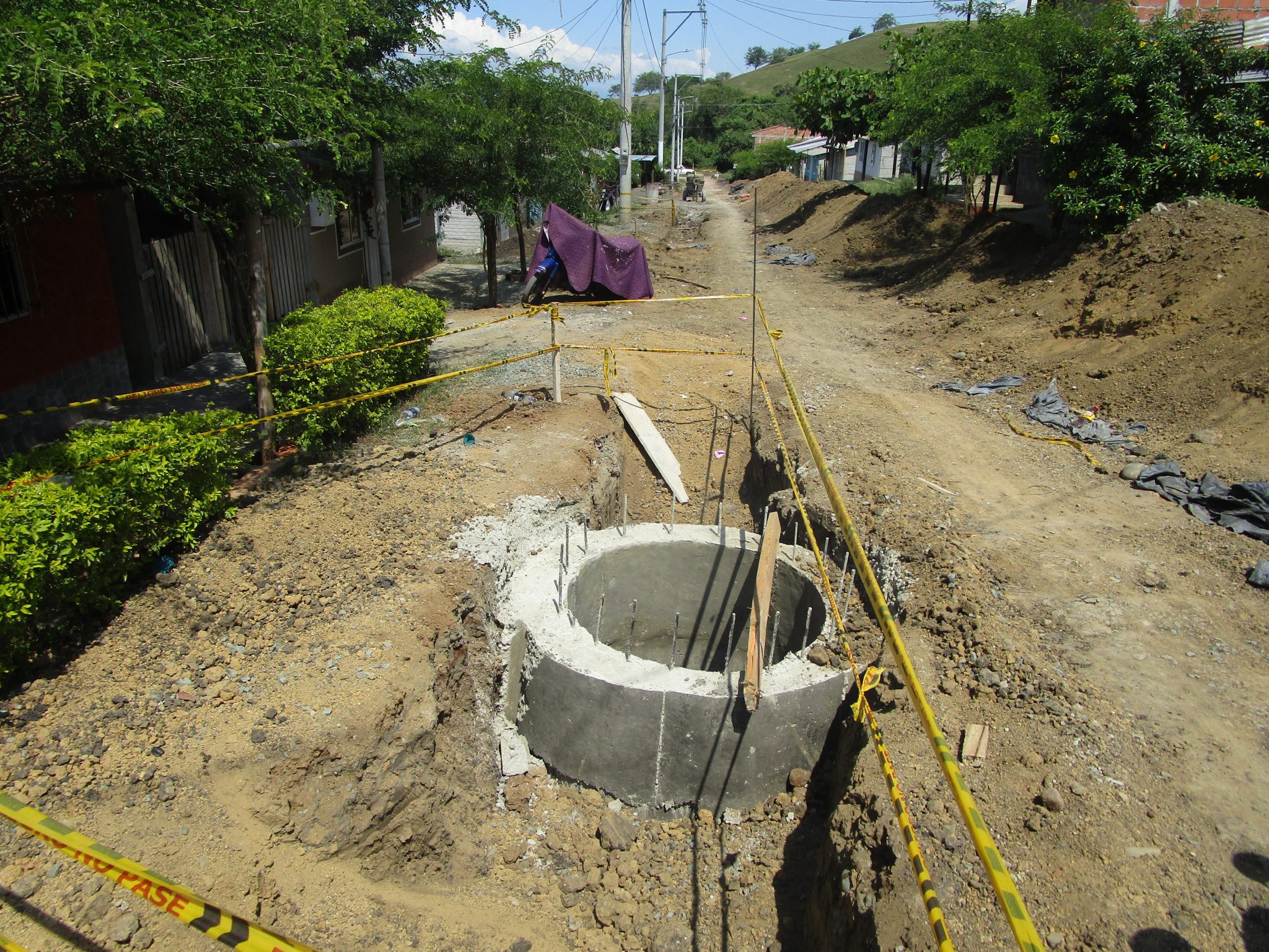 Avanza satisfactoriamente la obra de alcantarillado sanitario para el ...
